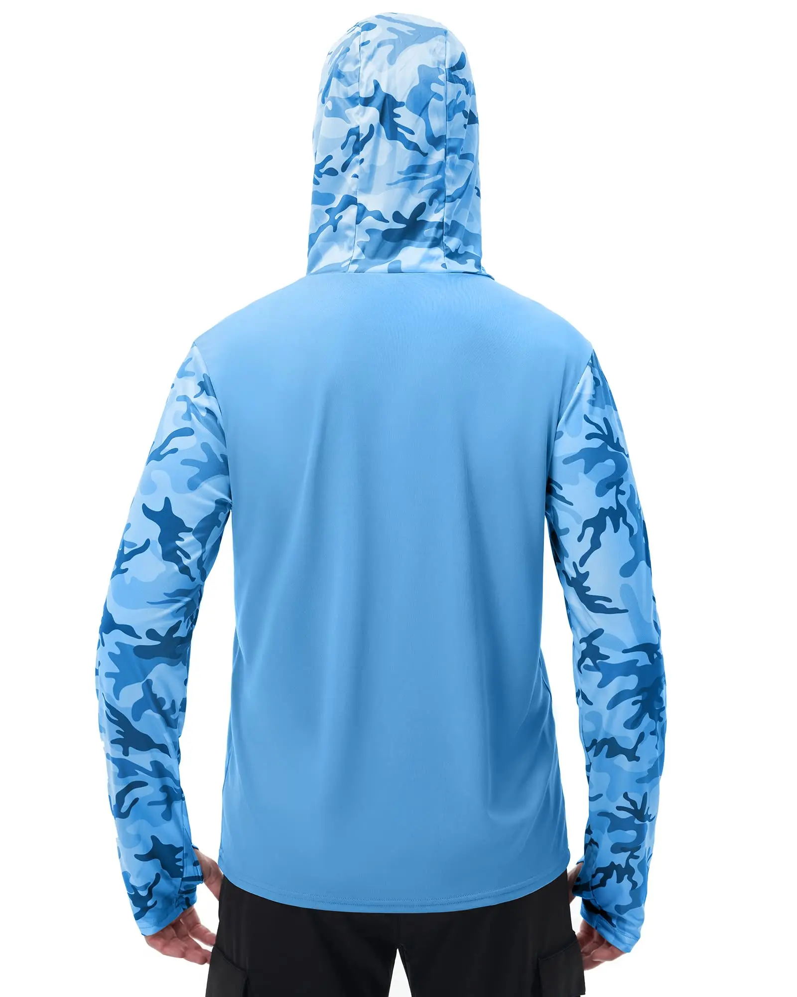 Custom 100% Polyester 4-way Stretch Sun Protection Camo Print Sublimation Upf 50 Bamboo Fishing ...