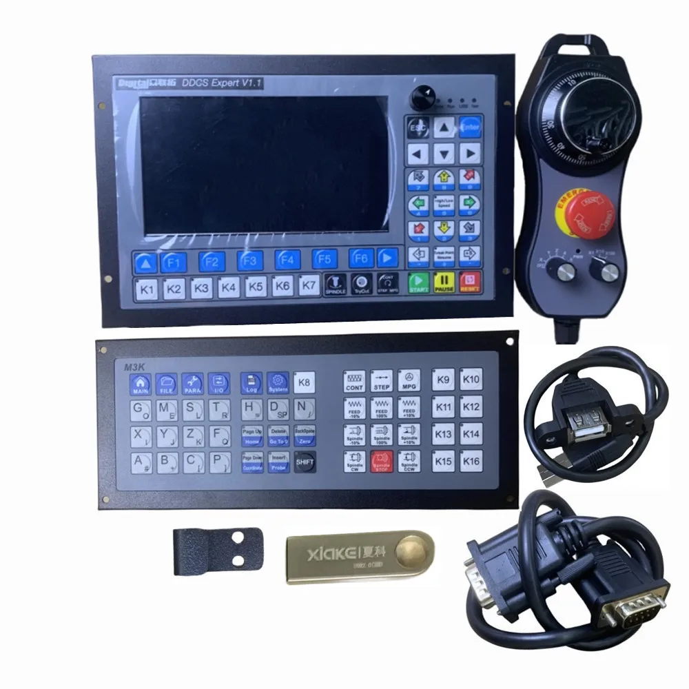 Digital Dream Plc Controller Ddcs Expert 3/4/5 Axis Cnc Controller Kit With Mpg & Keyboard For ...