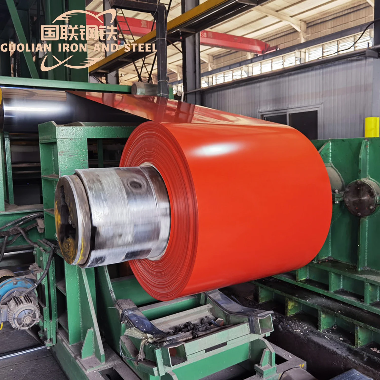 Red Color Surface 0.40mm PPGI Coils - Corrugated Steel Roofing