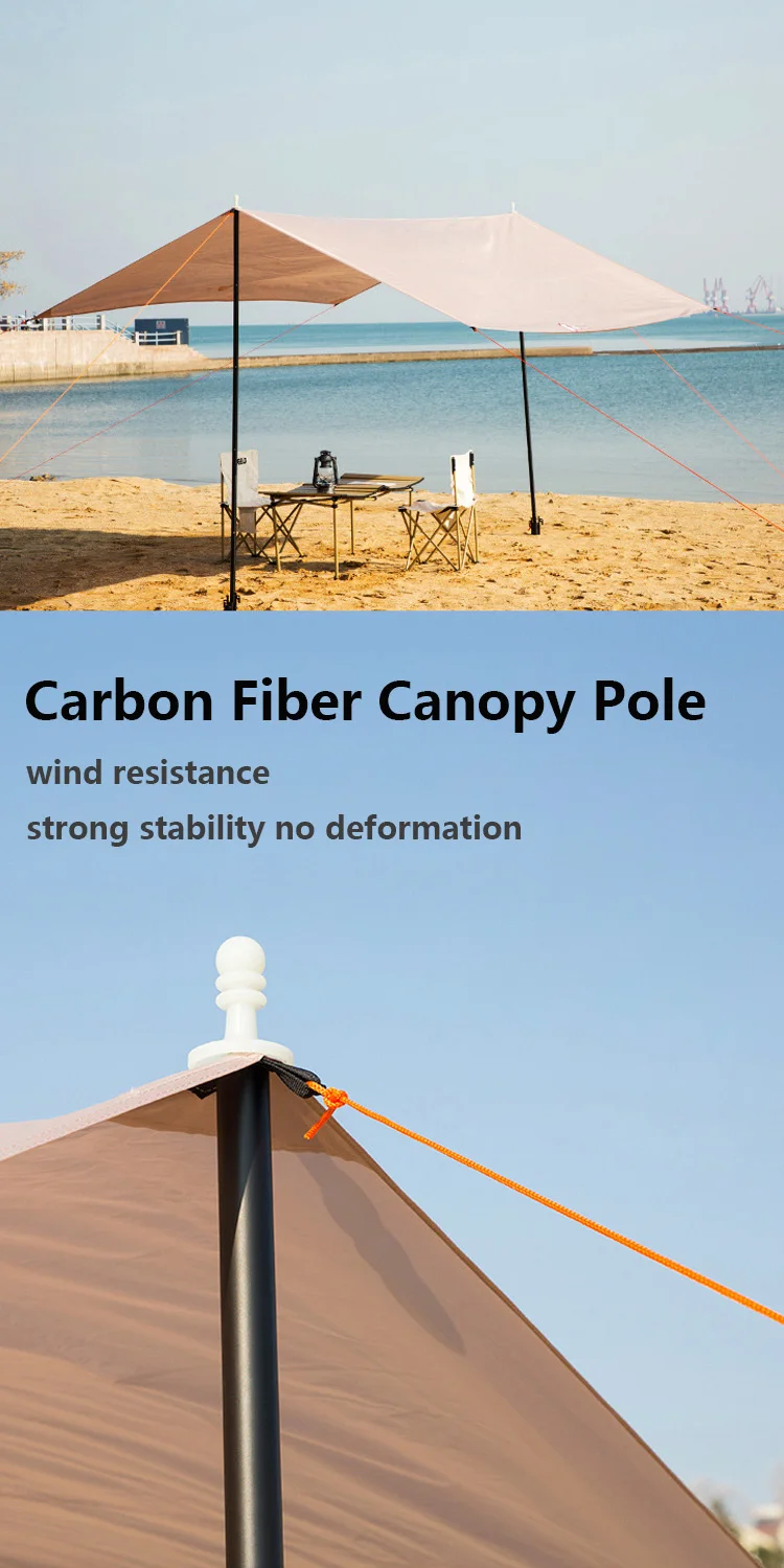 Carbon Telescopic Camping Light Pole - Durable & Versatile