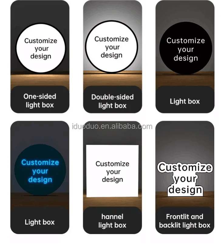Outdoor Round Acrylic Light Box Sign - Eye-Catching Display