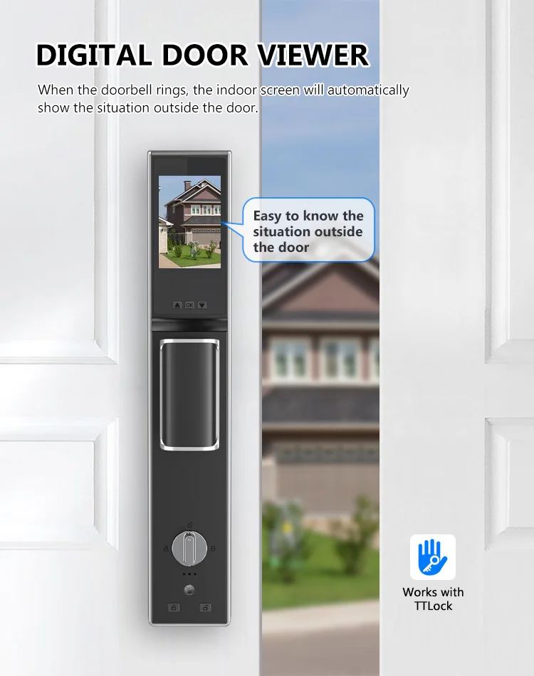 TTLOCK APP Door Viewer Camera Lock - Smart Fingerprint