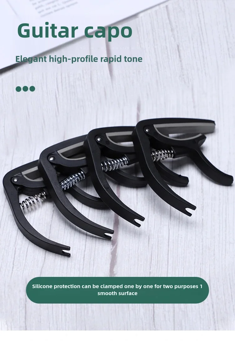 2-in-1 Guitar Capo with String Peg - Silicone Padded, Quick Key Change ...