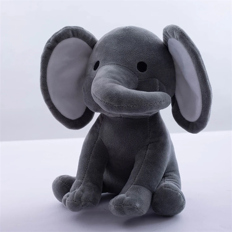 Crooked Nose Big Ears Custom Plush Elephant Toy With Bow - Buy ...