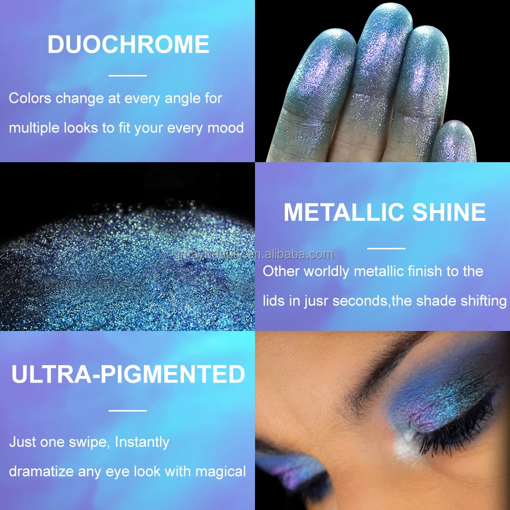 Waterproof High Pigment Multichrome Pressed Chrome Shimmer Vegan 26mm ...