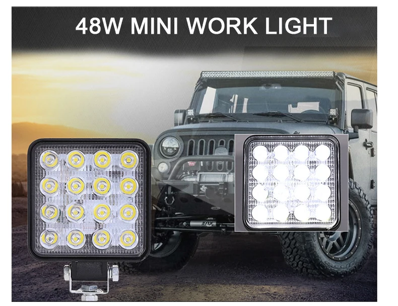Universal Outdoor Led Working Light For Driving Trucks Boats Tractors ...