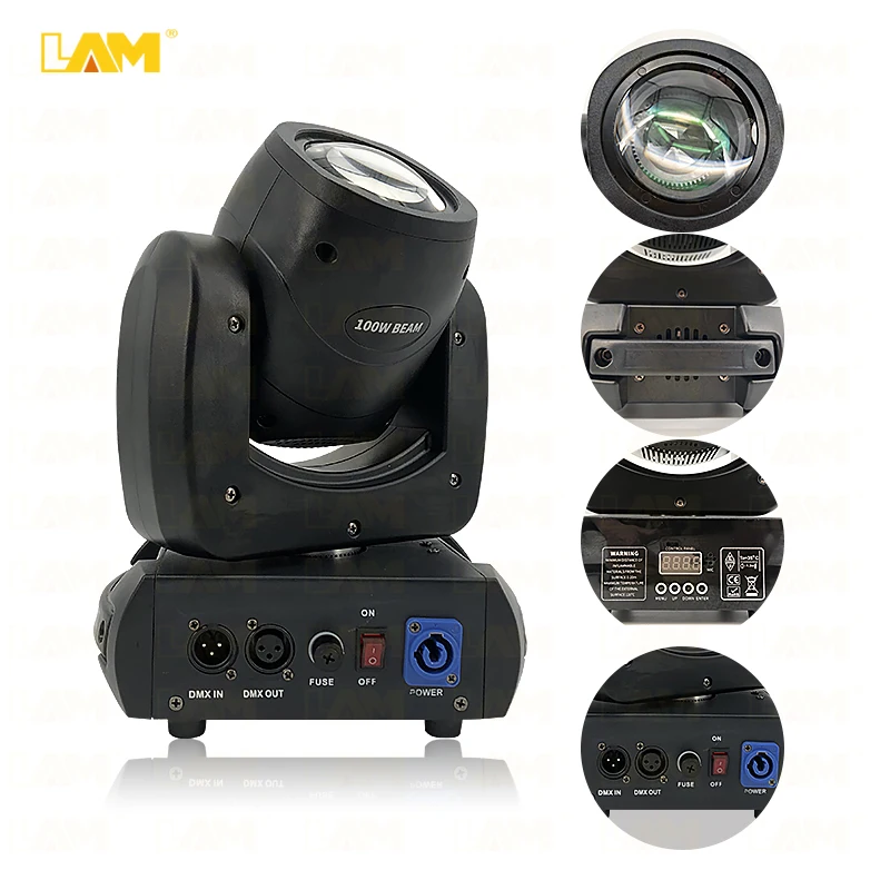 New Model Mini Led 100w Sharpy Beam Moving Head Light For Stage Dj ...