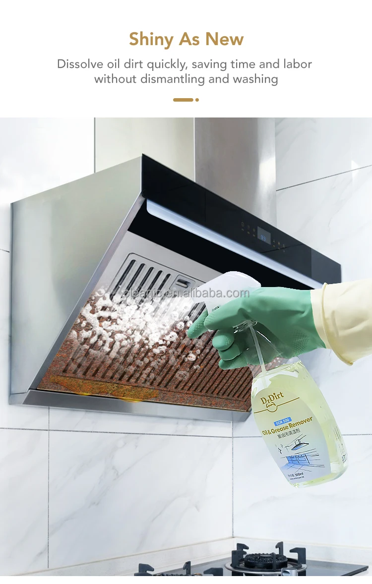 Effective Kitchen Grease Remover - Dr.dirt Cleaner Spray