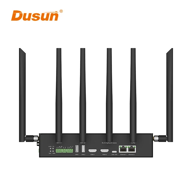 Dusun RK3588 Lora Lorawan Gateway 5G Lte WiFi 6 Bluetooth IoT Gateway para uso industrial ...