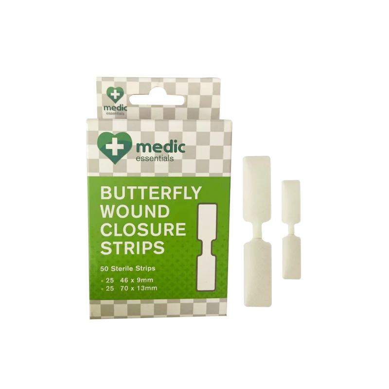 Butterfly Adhesive Bandages Wound Closure Strips 13/32" X 1-13/16 ...