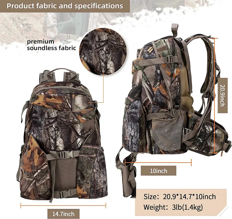 Camouflage Hunting Backpack With Compass for Outdoor Activities Turkey ...
