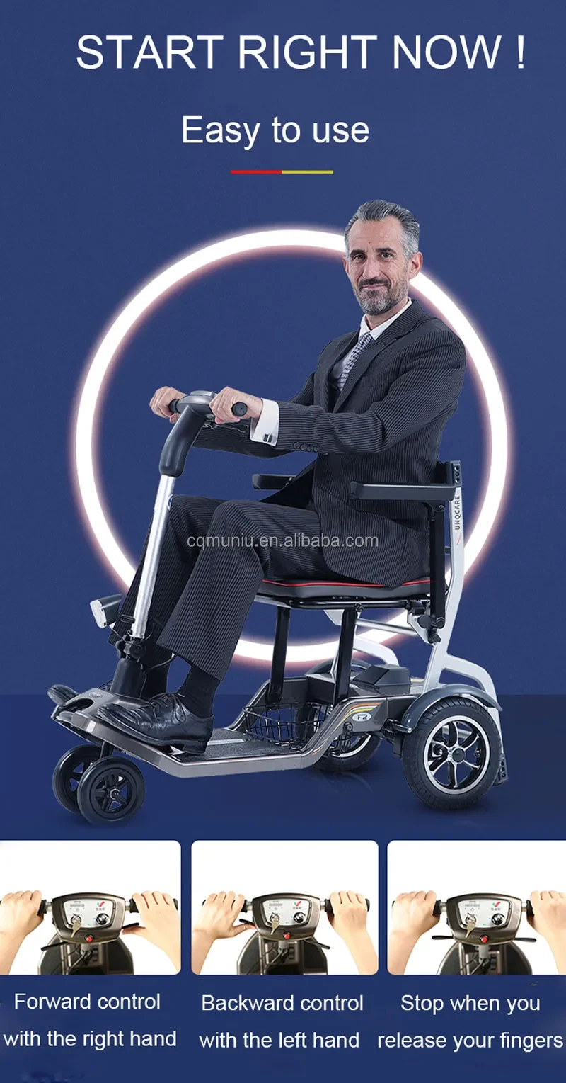 Light Weight Foldable Disabled Small Mobility Scooter