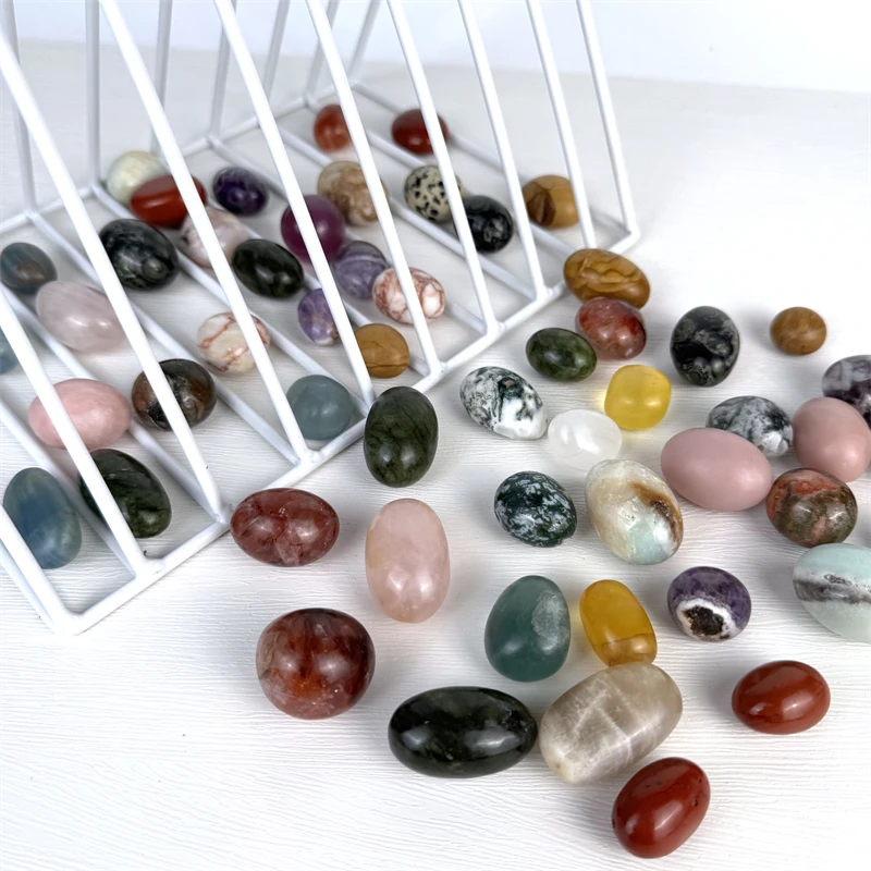 Low Price Natural Polished Gemstone Clear Quartz Mixed Tumble Stones ...