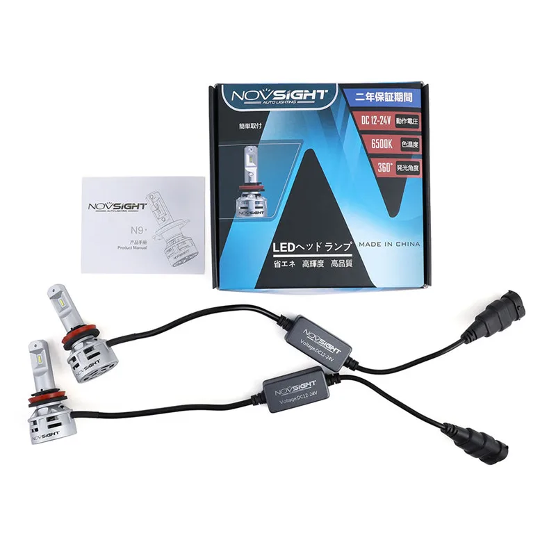 Novsight N9 Led Headlights H4 H7 10000lm Led Headlight Kits Csp Chip ...