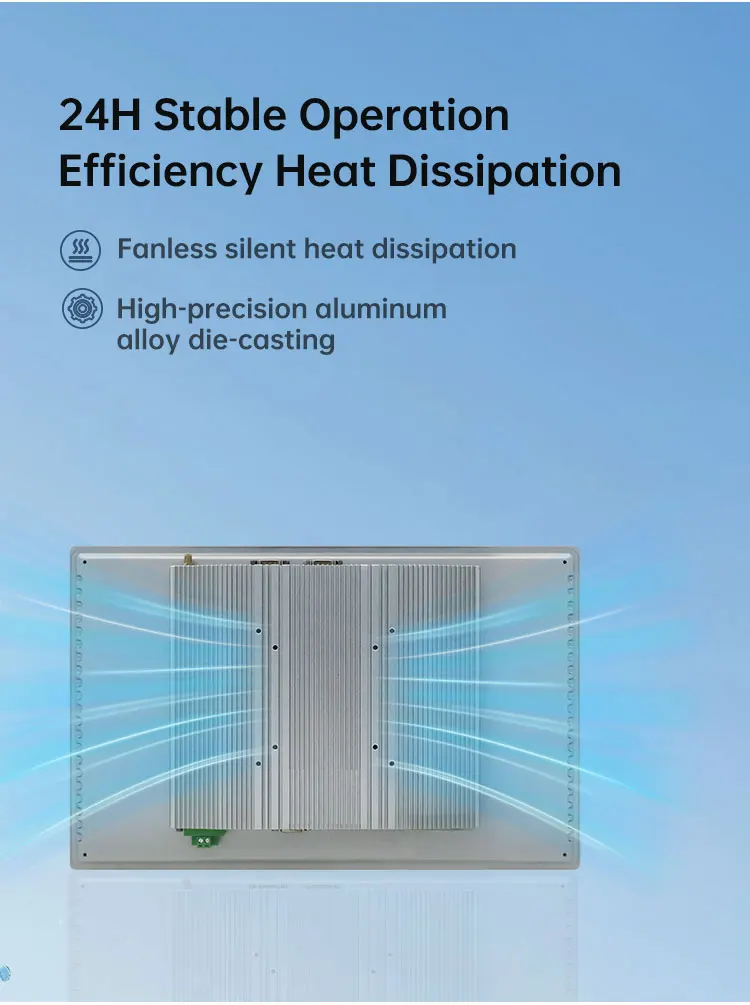 Aluminum Embedded Front Ip65 Waterproof Panel Pc Window 10 Pro 21.5 ...