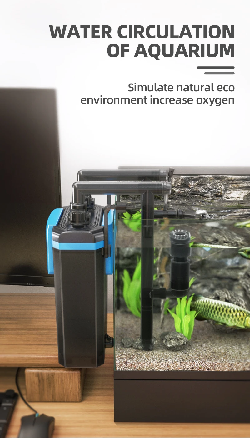 8W Aquarium Waterfall Filter Pump - Sustainable & Efficient