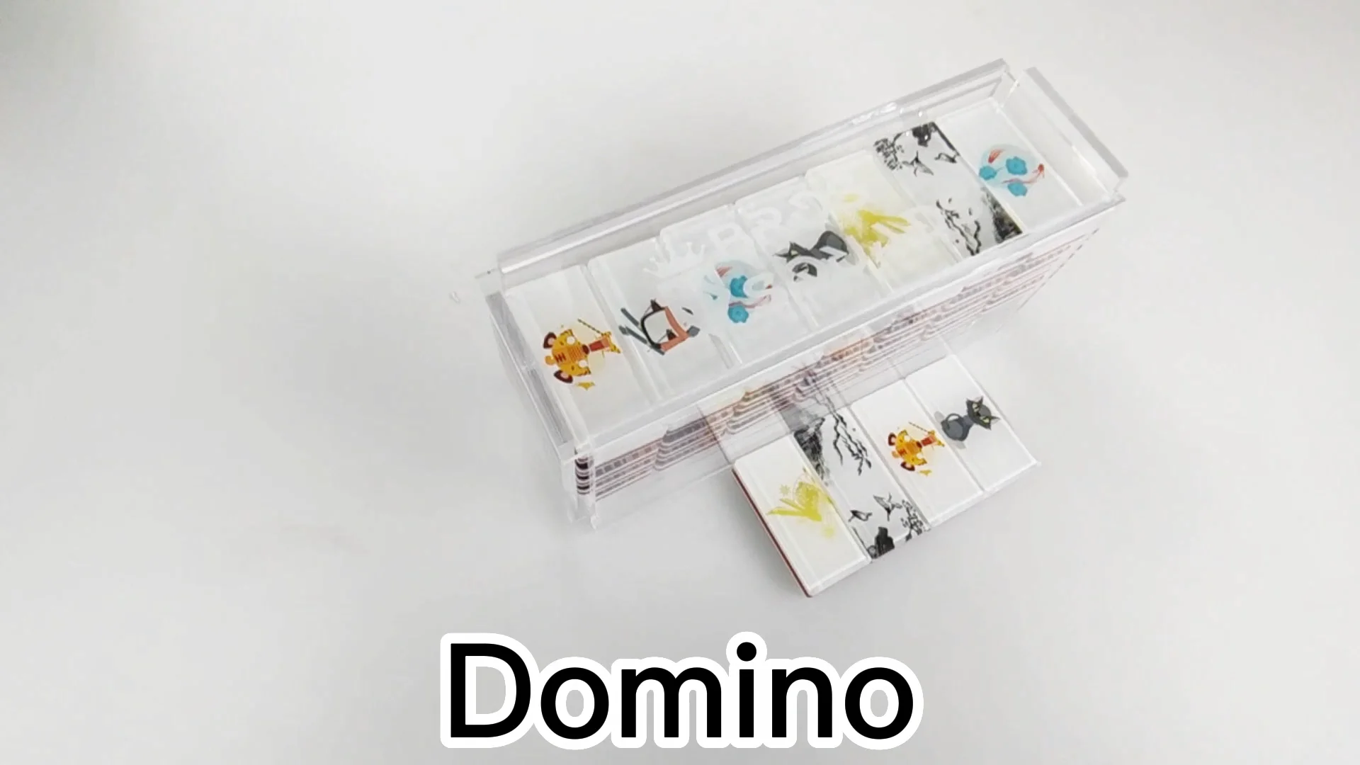 Black Domino Chips Game Traditional Chinese Pai Gow Domino Game Play In ...
