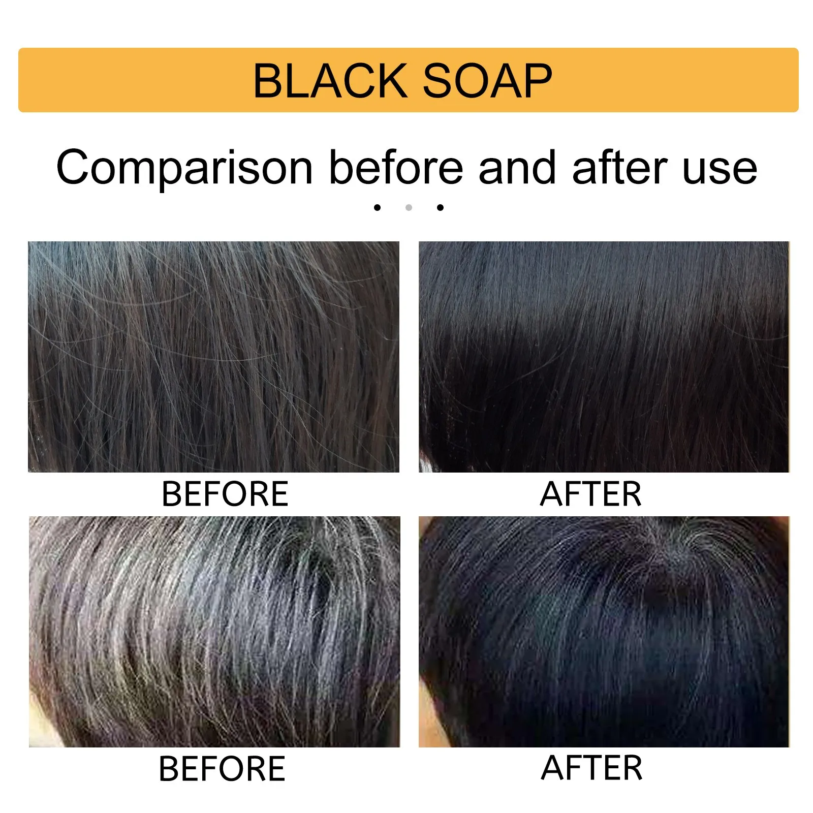 EELHOE Hair Bar Shampoo - Natural Nutrients for Grey Hair