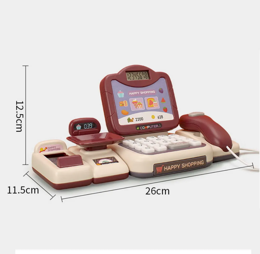 Preschool Kids Pretend Play House Simulation Shopping Cashier ...