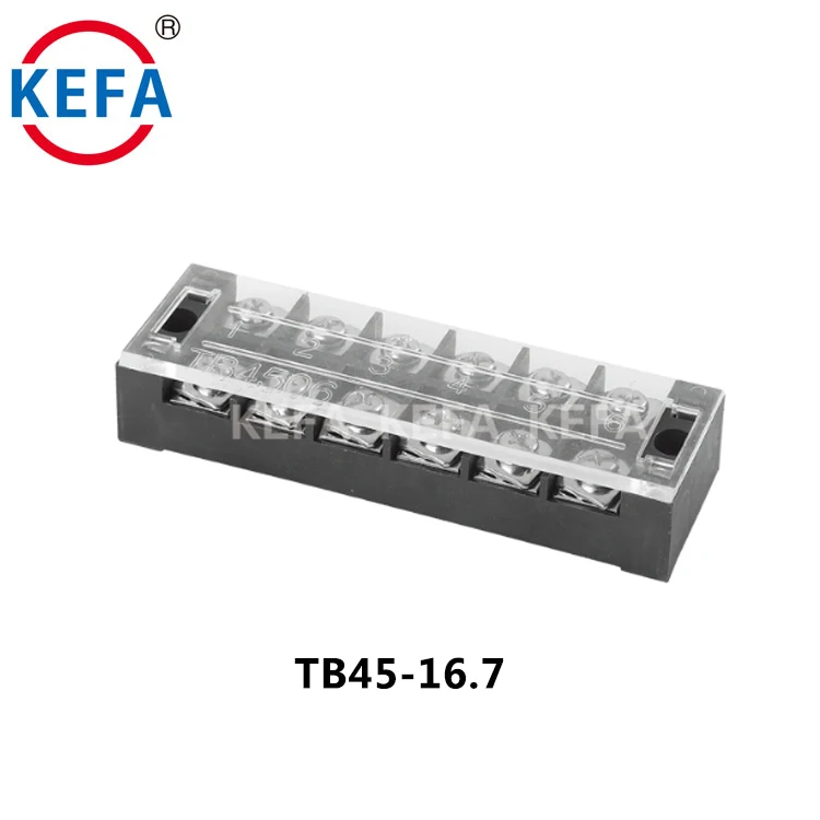 PA66plastic TB45-16.70mm TB Series Mounted Barrier Terminal Block Connector 600V/45A| Alibaba.com