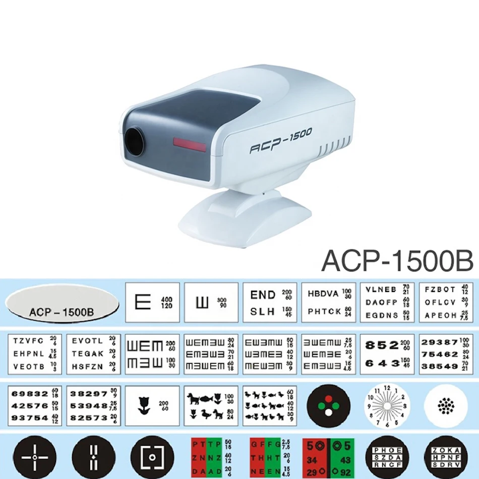 Eye Test Examation Auto Chart Projector Acp-1500 Optical Equipment ...