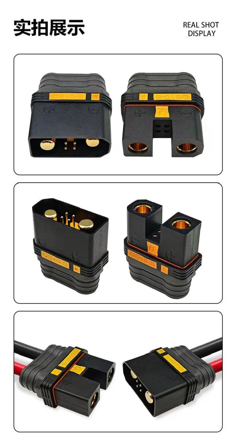 Qs10-s Male Female Plug Dc 180a-240a 750w Power Inlet Socket 4awg Pa ...