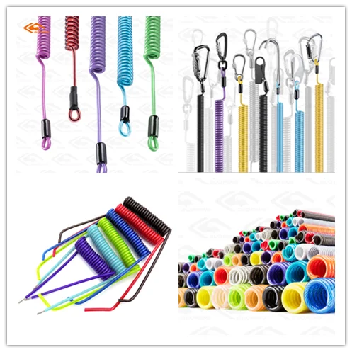 Retractable Vinyl Coated Stainless Steel Coiled Cable Safety Tool ...
