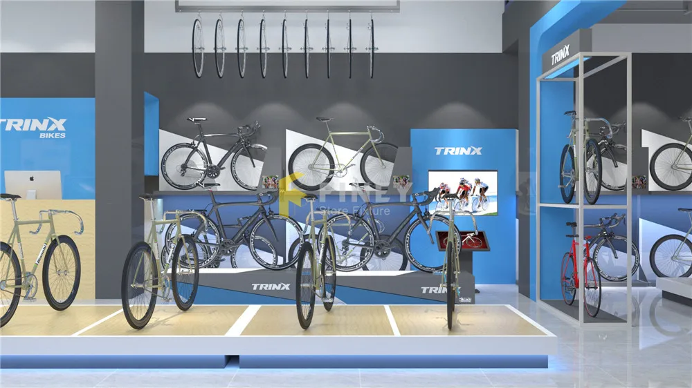 Custom Bike Shop Interior Layout - Decorative & Functional