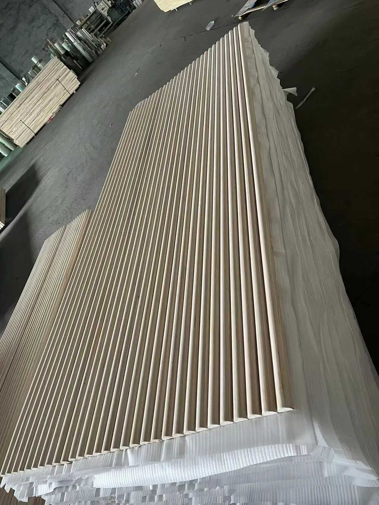 Half Round Mdf Grooved 3d Fluted Flexible Decorative Mdf Customized For ...