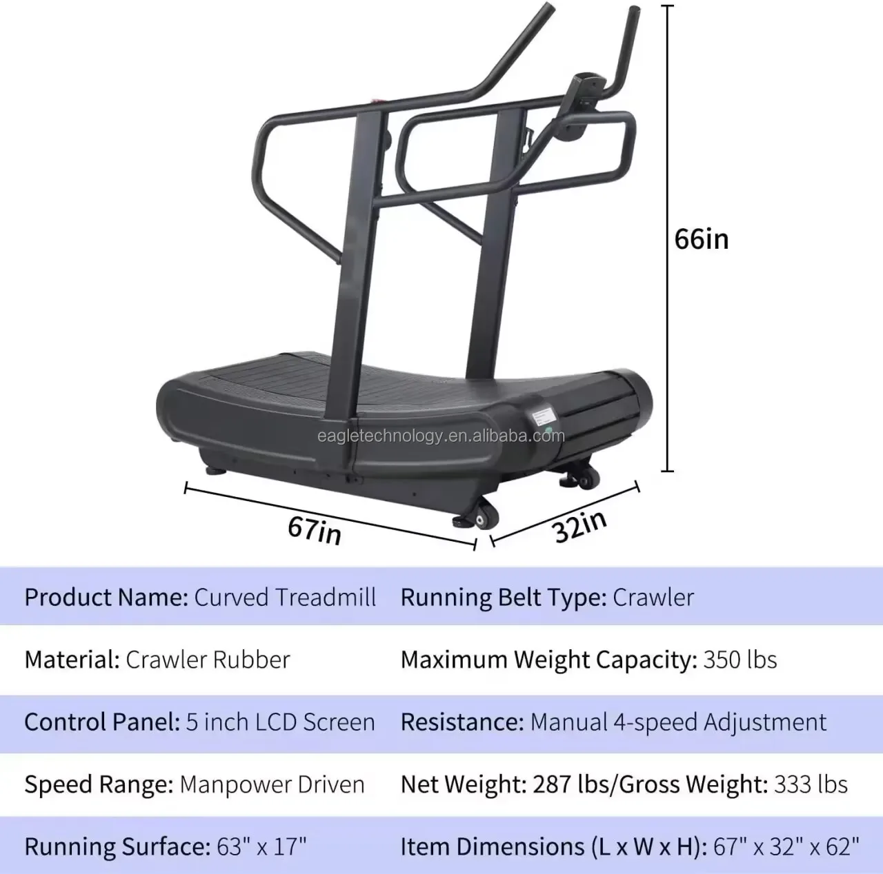 YG-T025 New Design Curved Treadmill Self Generating Treadmill ...