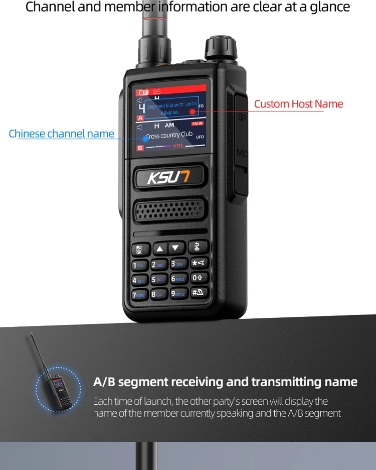 KSUN UV82D MDC Signaling Long Range Two Way Radio Ham Radio