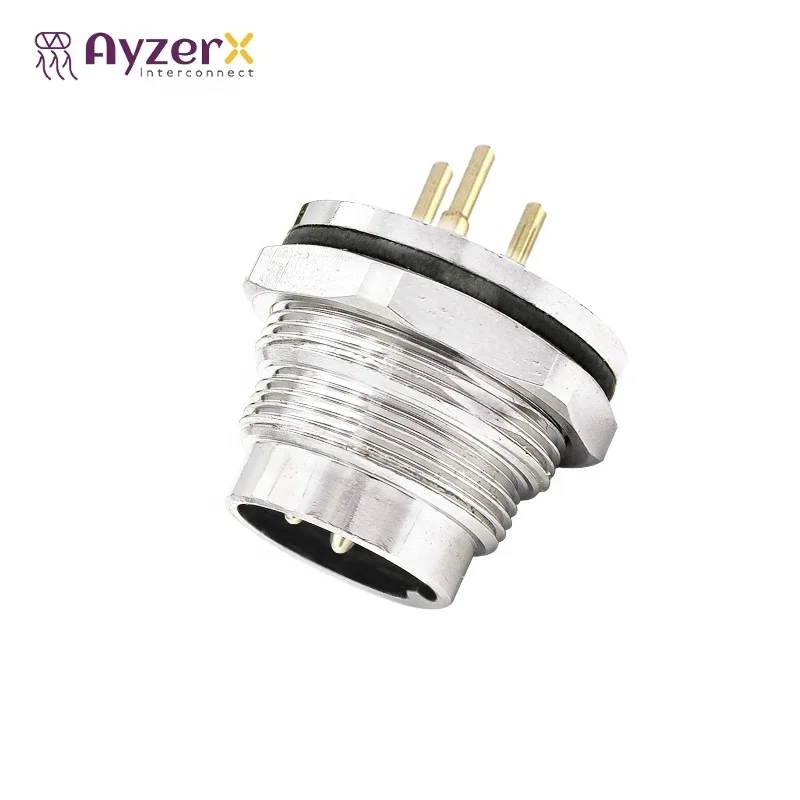 M16 Binder Connector Soldering Pins Of Pcb Socket 2 3 4 5 6 7 8 12 14 ...