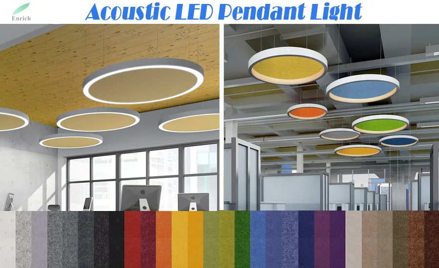 Modern Acoustic Panels with LED Lighting - Durable & Stylish