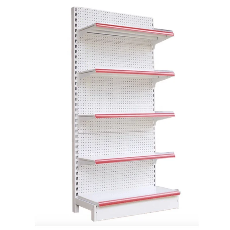 flat back panel supermarket gondola rack,shelving store gondola ...