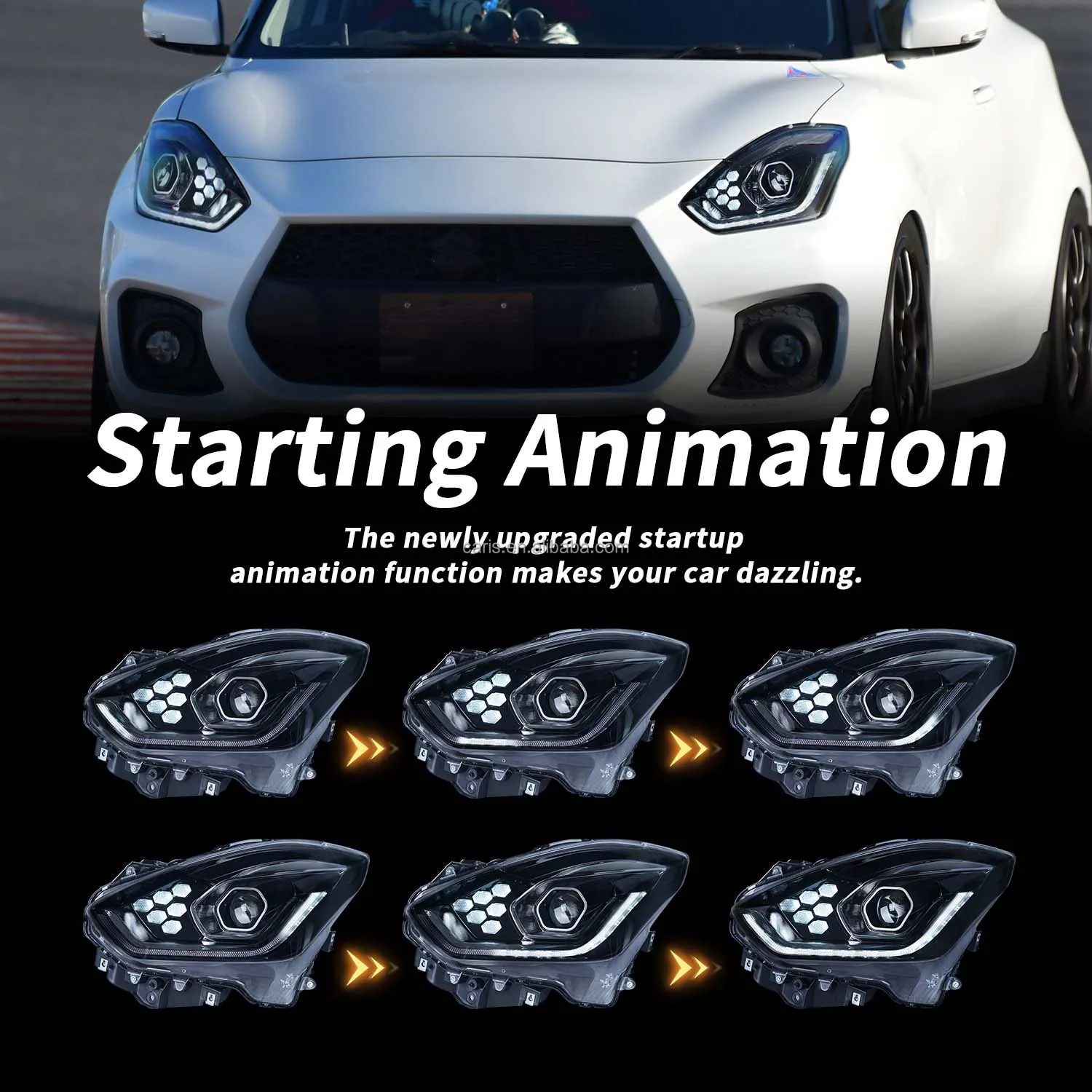 Archaic Car Accessories Front Lamp 2018-2021 For Swift Drl Signal ...