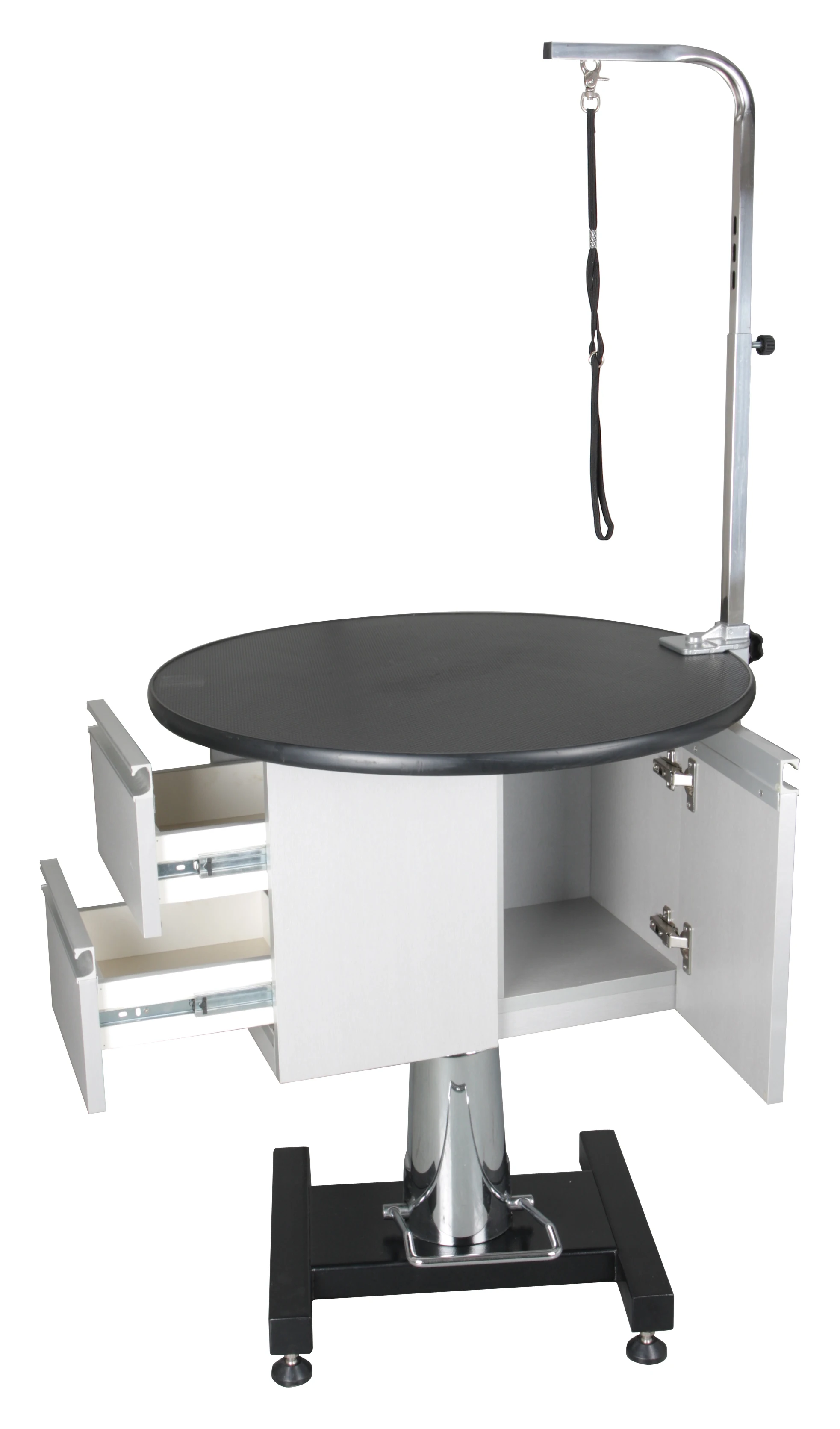 Round Hydraulic Lifting Dog Table With Cabinet - Buy Pet Grooming Table ...