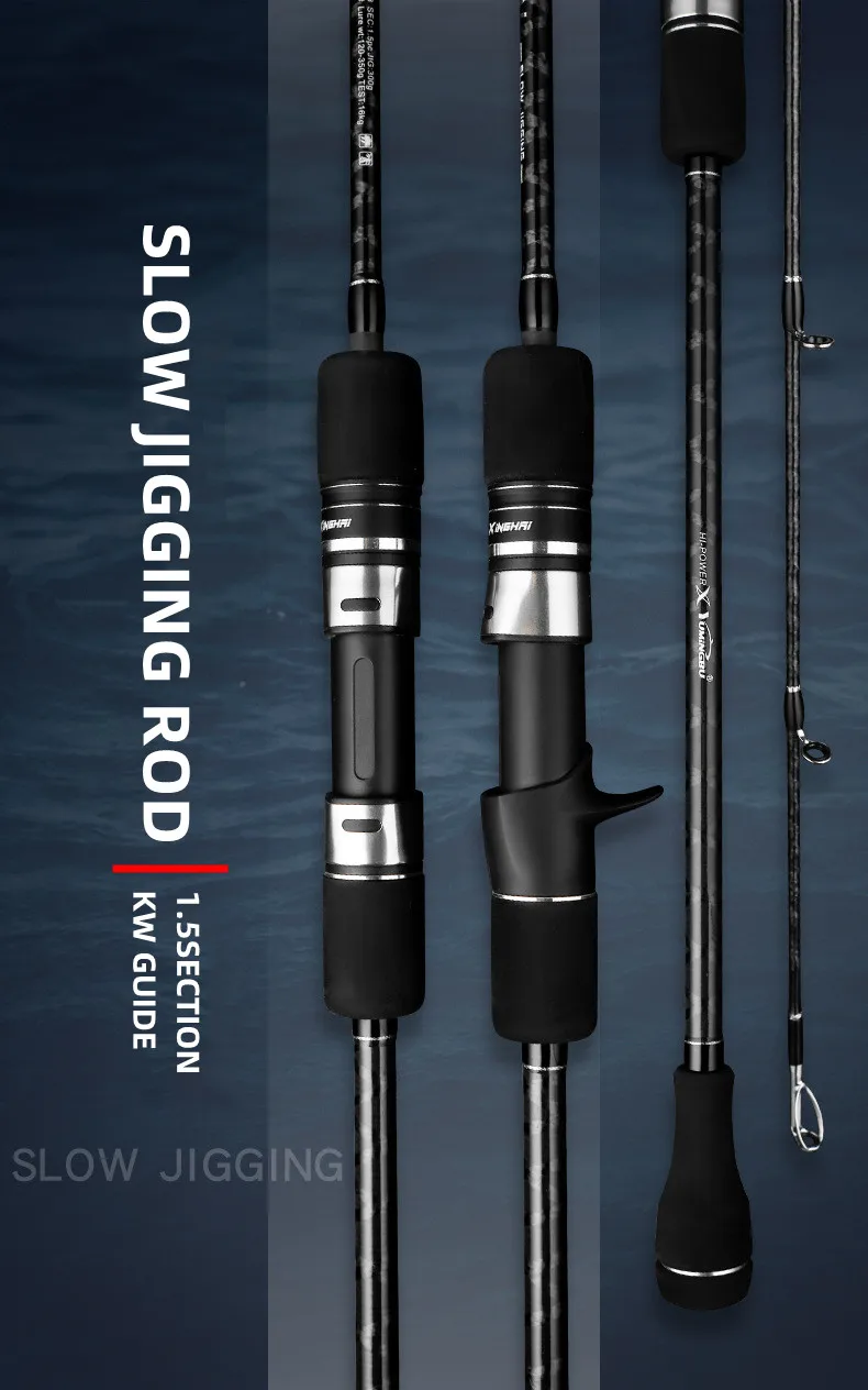 Weihai High Power X Slow Jigging Rod 1.8m 1.91m Jig Weight 120-350g ...