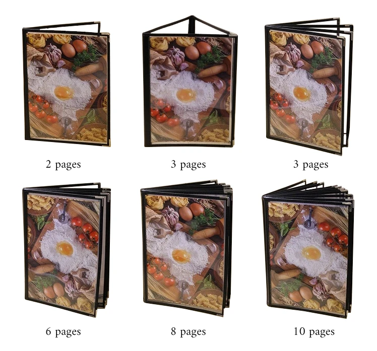 8.5 X 11 Inch Menu Covers Holder Transparent Restaurant Menu Covers For ...