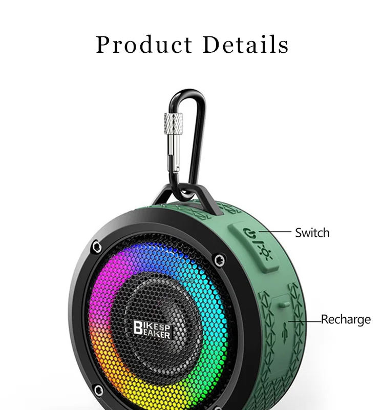 IPX67 Waterproof Bluetooth Speaker - Portable & Colorful