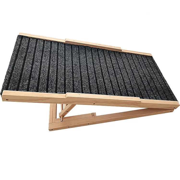 Hot Sale Wooden Adjustable Pet Ramp Folding Dog Car Ramp Wooden Pet ...