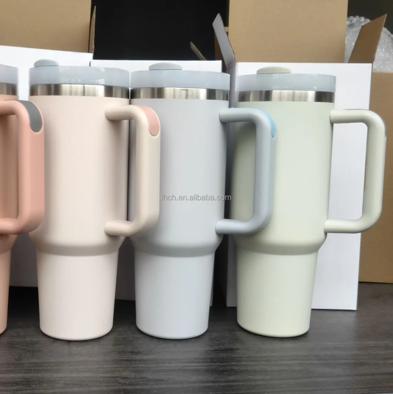40oz Second-generation Handle Cup Ice Cream Thermal And Cold Insulation ...
