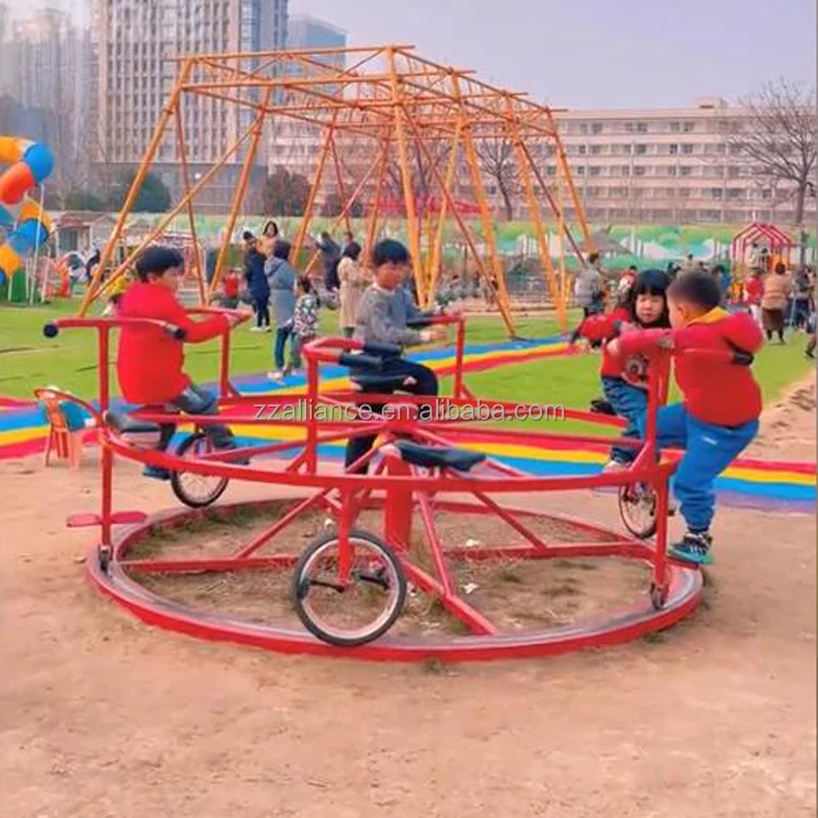 Rotating Bicycle Ride - Fun for All Ages at Amusement Parks
