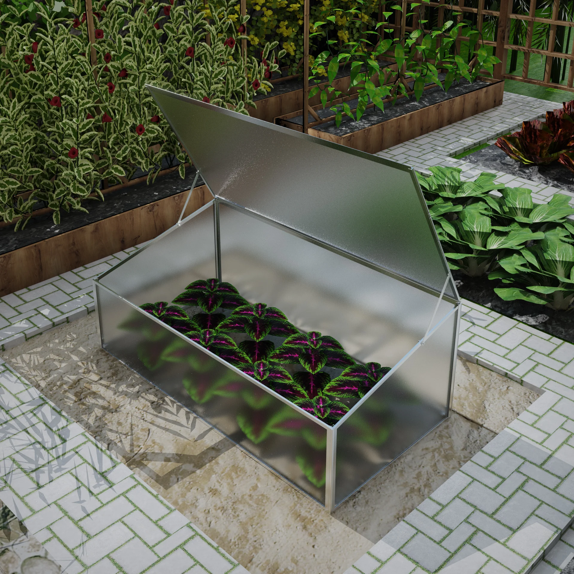 Revolutionary Quick-Assembly Design Greenhouse with Aluminium Frame and ...