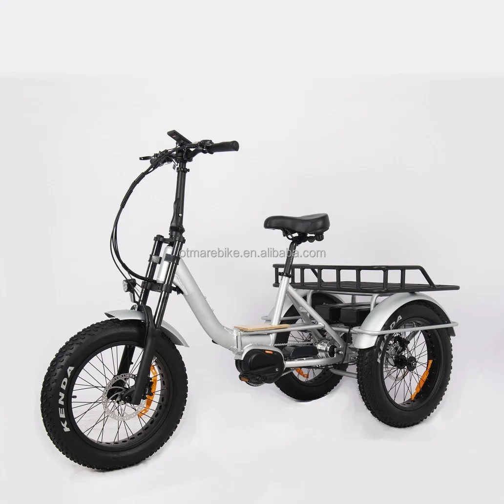 3 Wheel Mid Drive Electric Trike - High Performance E-bike