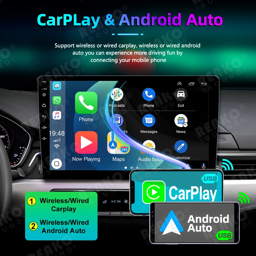 9'' & 10'' Android Car Radio with IPS Touchscreen & 360 Camera