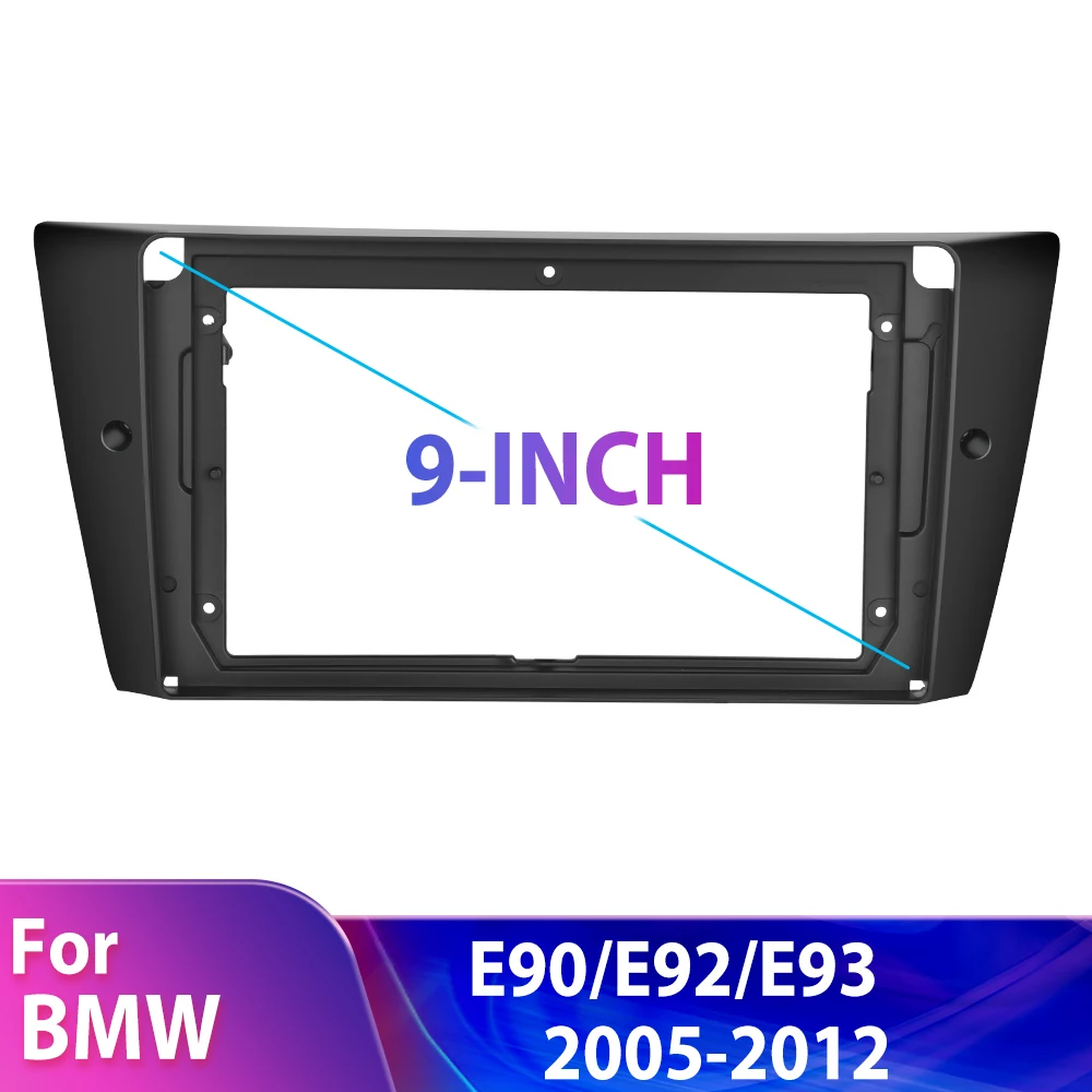 Podofo 2 Din Plastic Fitting Frame Special Kit 9'' For Bmw E90/e92/e93 ...