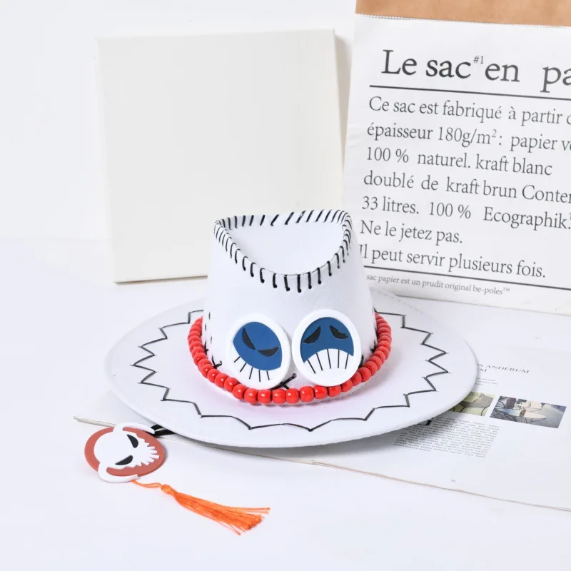 One Pieced Luffy Boxer Ace Anime Cosplay Cowboy Pirates Festival Hats ...