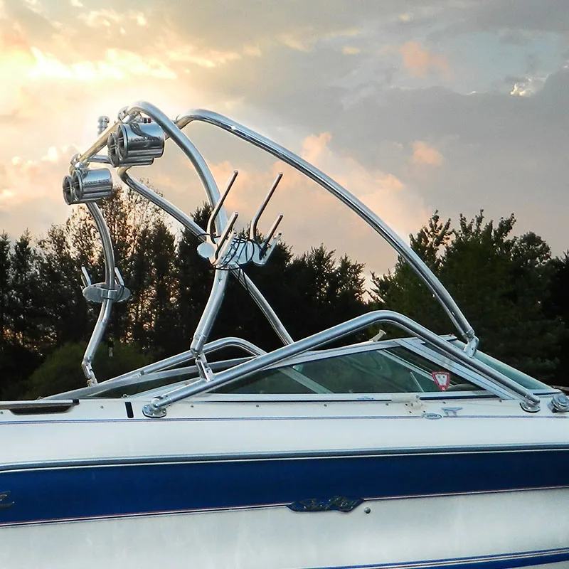 T78P Aluminum Wakeboard Tower - Polished & Durable