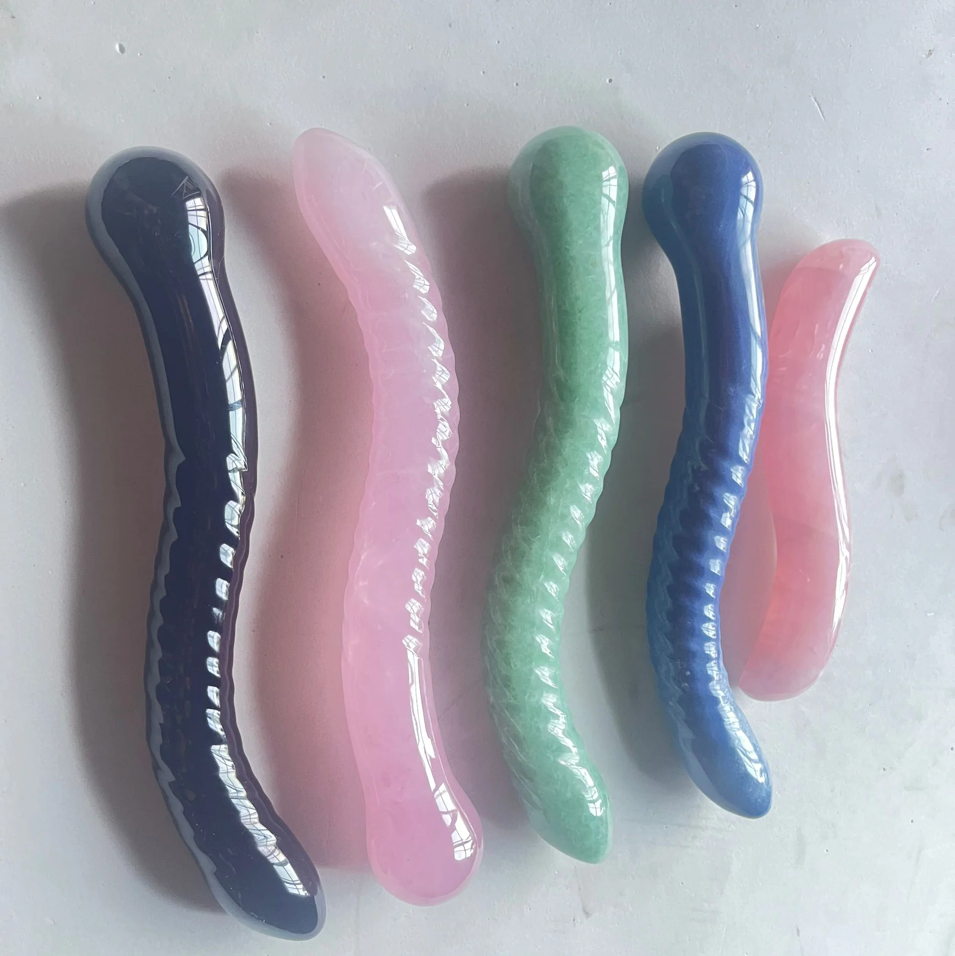 Natural Stones Kegel Exercise Crystal Massage Wand Beauty Bar Rose ...