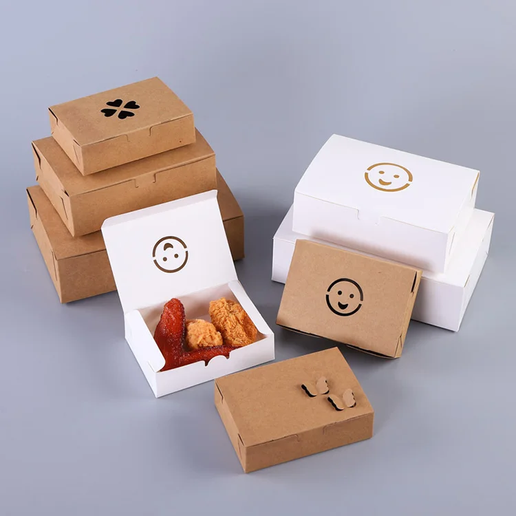 Kraft Paper Food Box Custom Macaron Package Fast Food Box Innovations ...